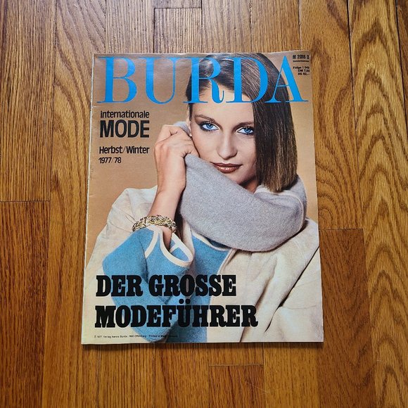 Burda | Other | Burda International Winter 977 1978 With Patterns In ...